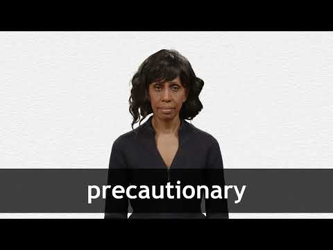 PRECAUTIONARY definition and meaning | Collins English Dictionary