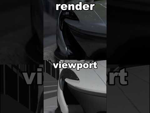 Difference between Render and Viewport 😮 #animation #automobile #blender3danimation #b3d #blender3d
