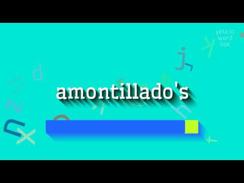 How to say "amontillado's"! (High Quality Voices)
