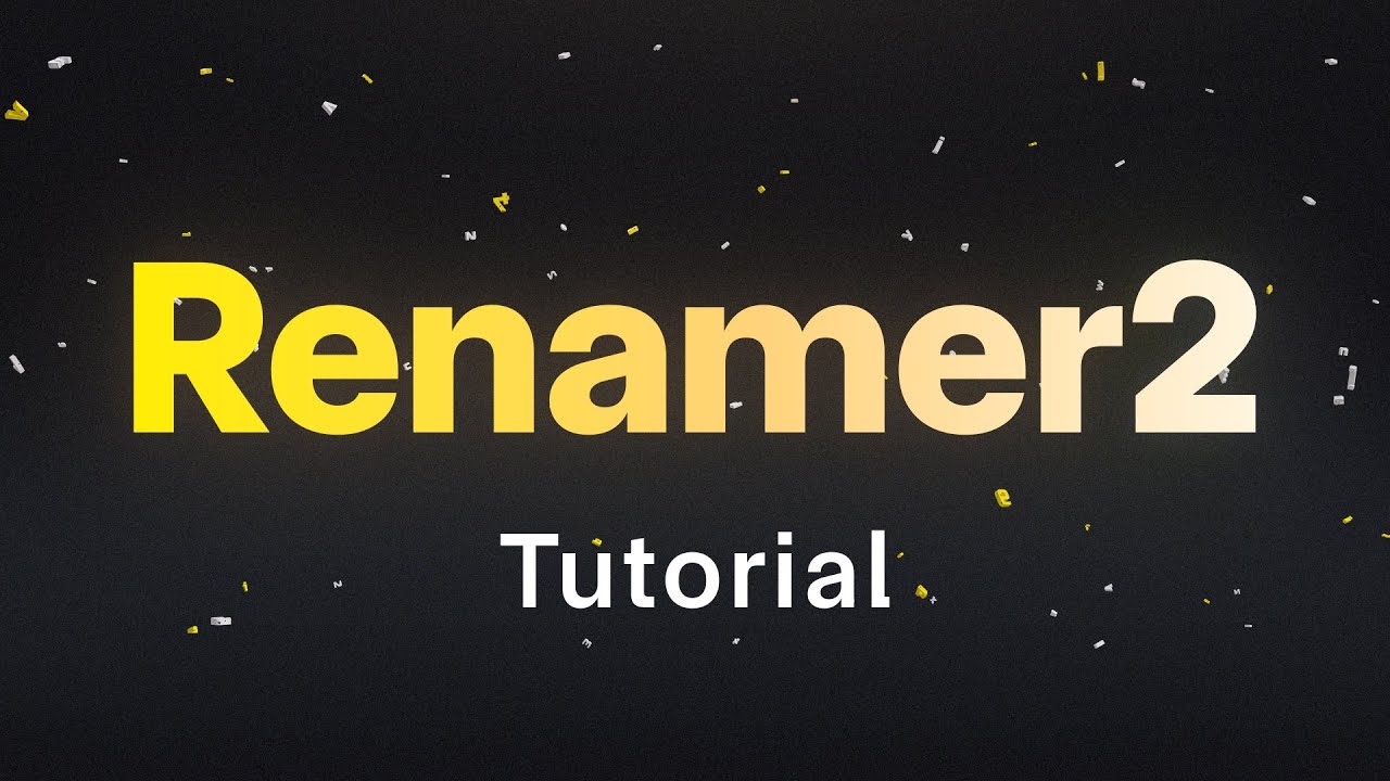 Renamer2 for After Effects Tutorial