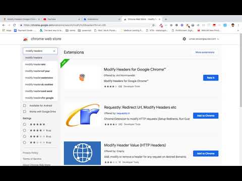 Modify headers, the http headers, in Google Chrome