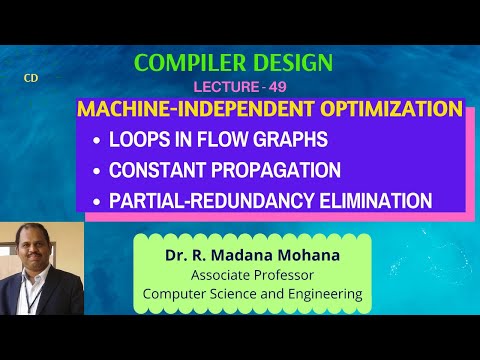 Compiler Design || Lecture- 49 ||Loops in Flow Graphs, Constant Propagation & Redundancy Elimination