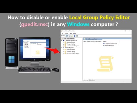 How to disable or enable Local Group Policy Editor (gpedit.msc) in any Windows computer ?