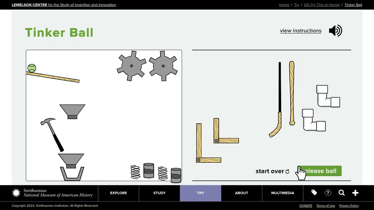 me playing tinker ball