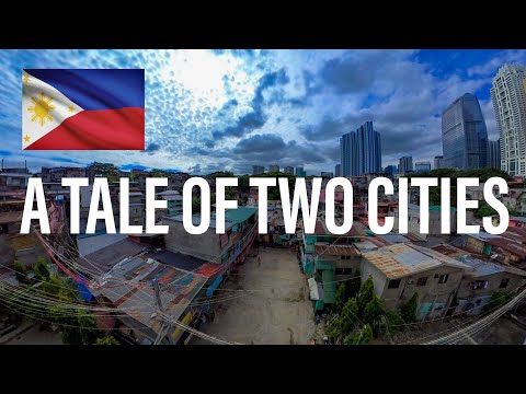 A Tale of Two Cities | Tour of Inner City Streets and Slums of Makati 4K