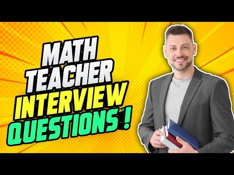 MATH TEACHER Interview Questions & Answers! (How to PASS a Maths Teacher Job Interview!)