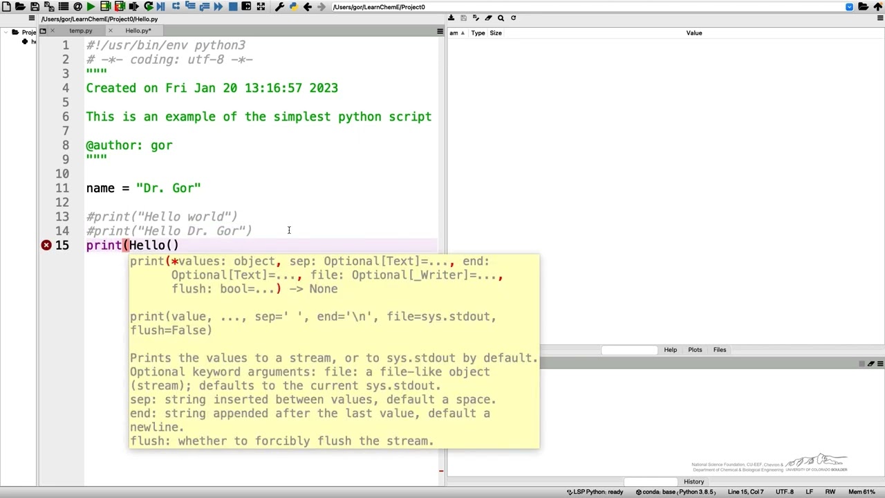 Python Lecture 10 - Spyder IDE