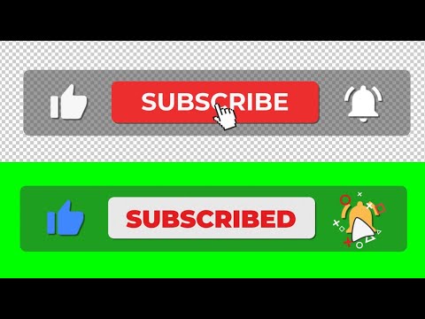 Subscribe Like Bell icon video | green screen, transparent | Free Download