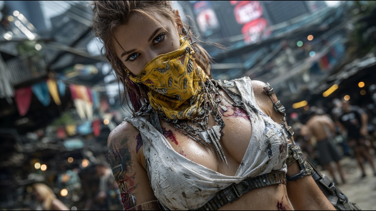 AI Cyberpunk Cinematic Action Scenes - Hailuo 02 - 4k Video