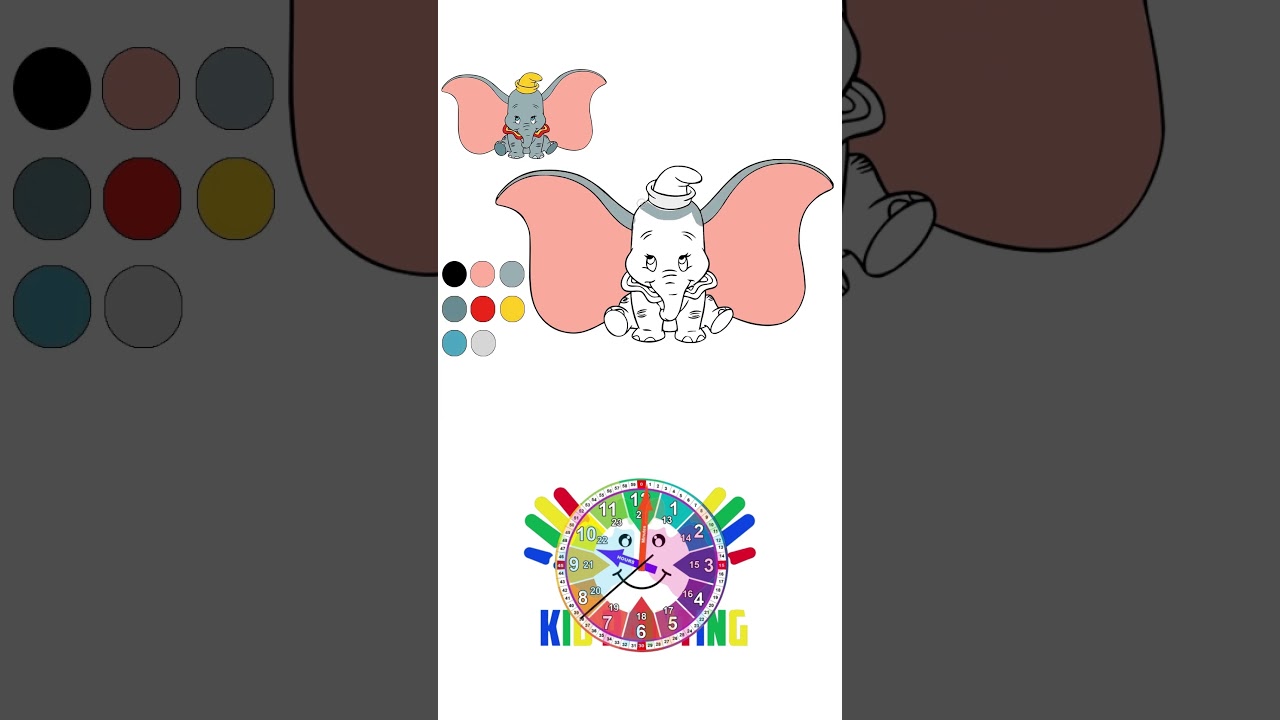 DUMBO THE LITTLE ELEPHANT PAINTING | EASY ART