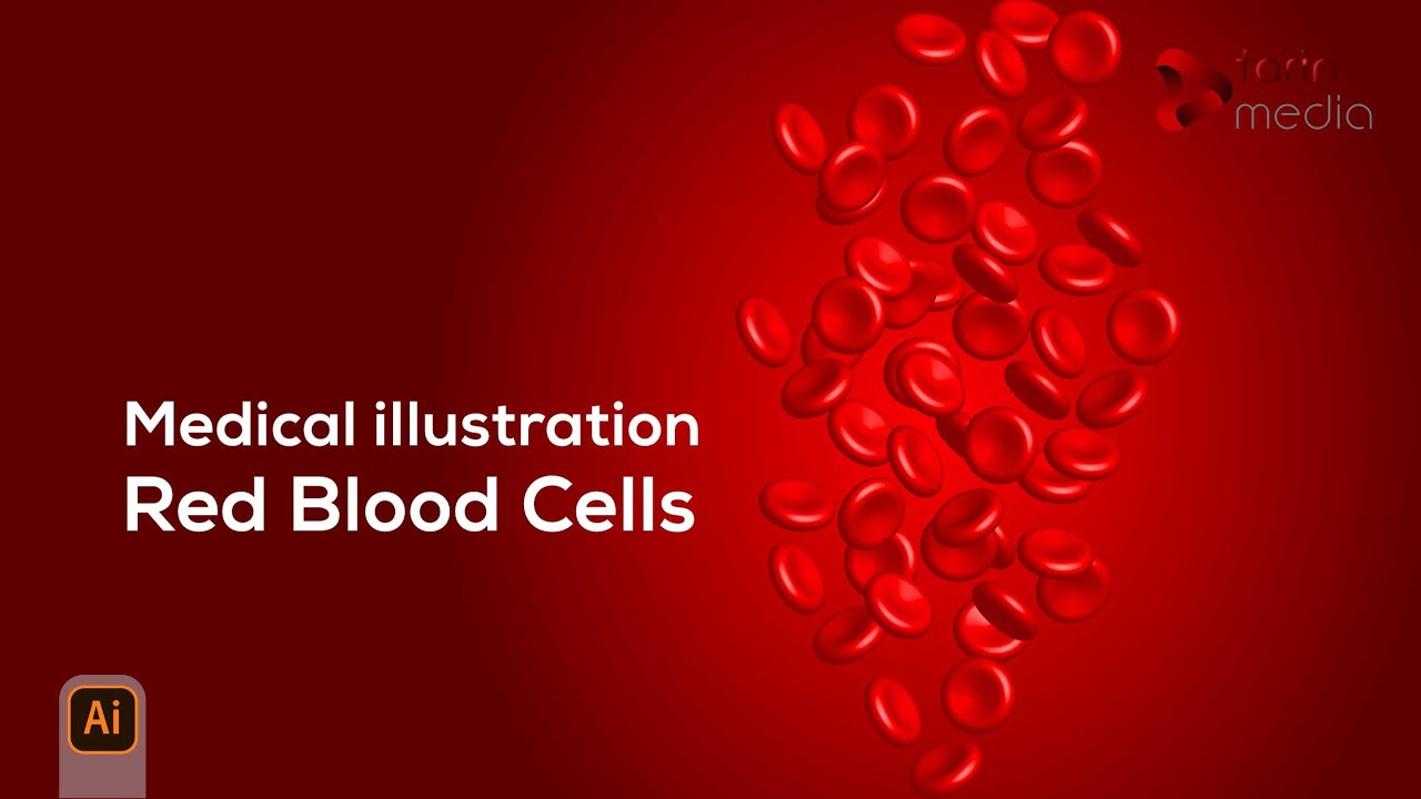 How to design medical vector red blood cells in adobe illustrator