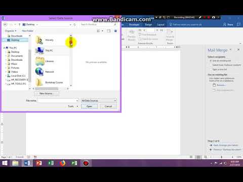 Create Labels in Word 2016