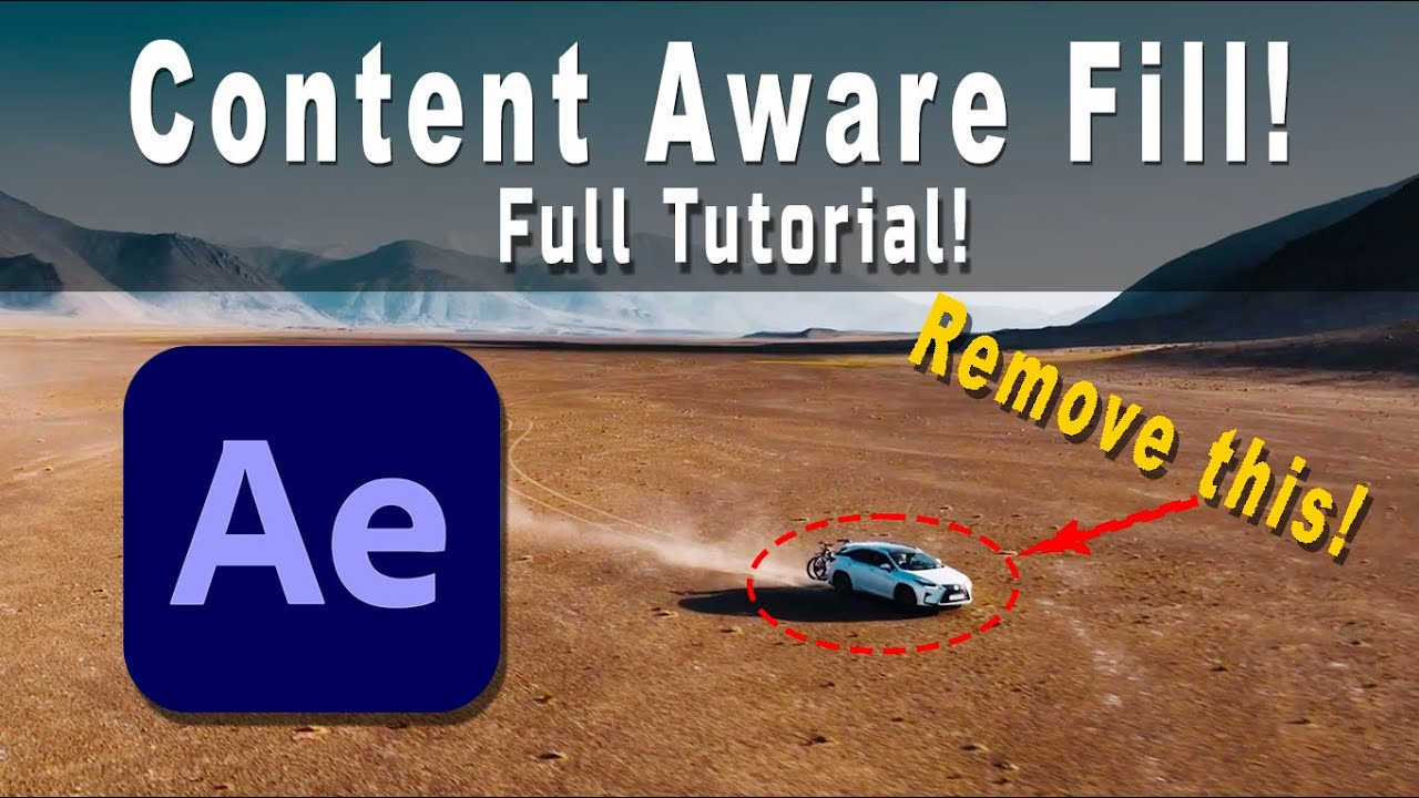 After Effects Magic: Instantly Remove Objects from Footage! (Content Aware Fill)