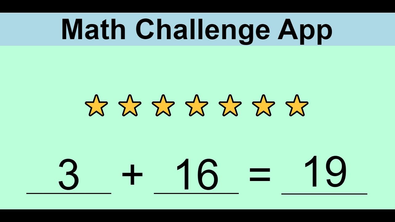 Simple Math Challenge App using JavaScript