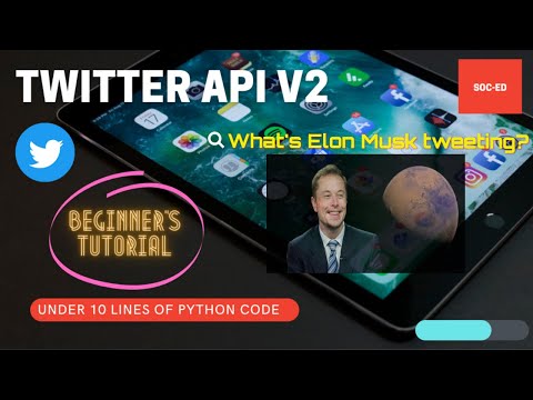 Twitter API v2 | Get users' tweets (Elon Musks') | Python | 10 lines of code | API basics tutorial