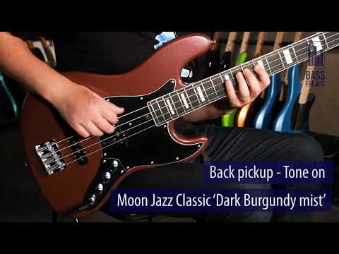 Moon Jazz Bass Classic 2022 Dark Burgundy | Reverb
