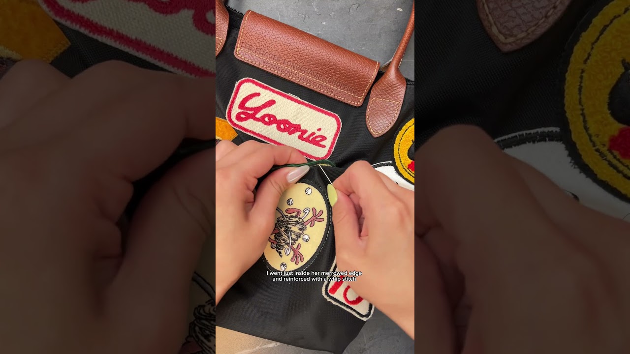 How to patch up #Longchamp Le Pliage #thriftflip #bagcare #vintagebag
