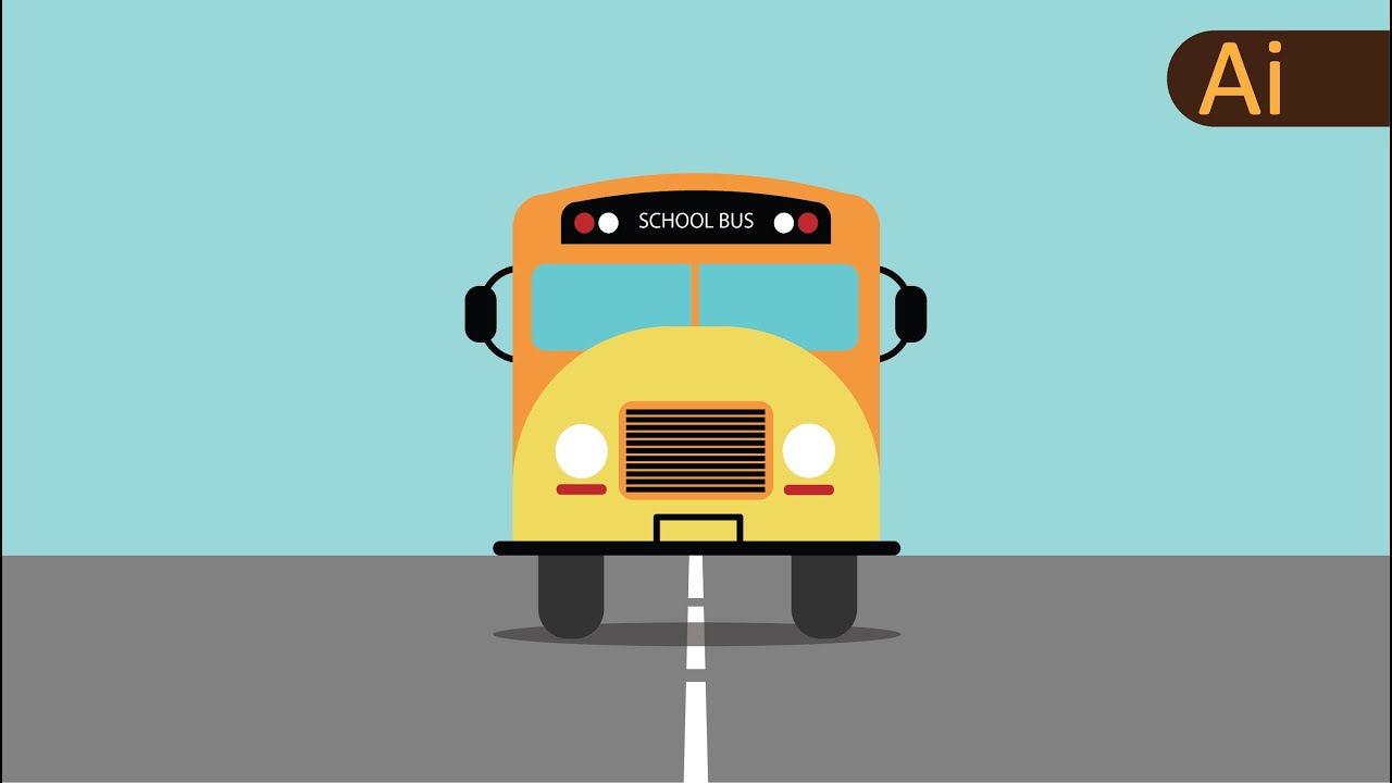 How to Draw a School Bus in Adobe Illustrator