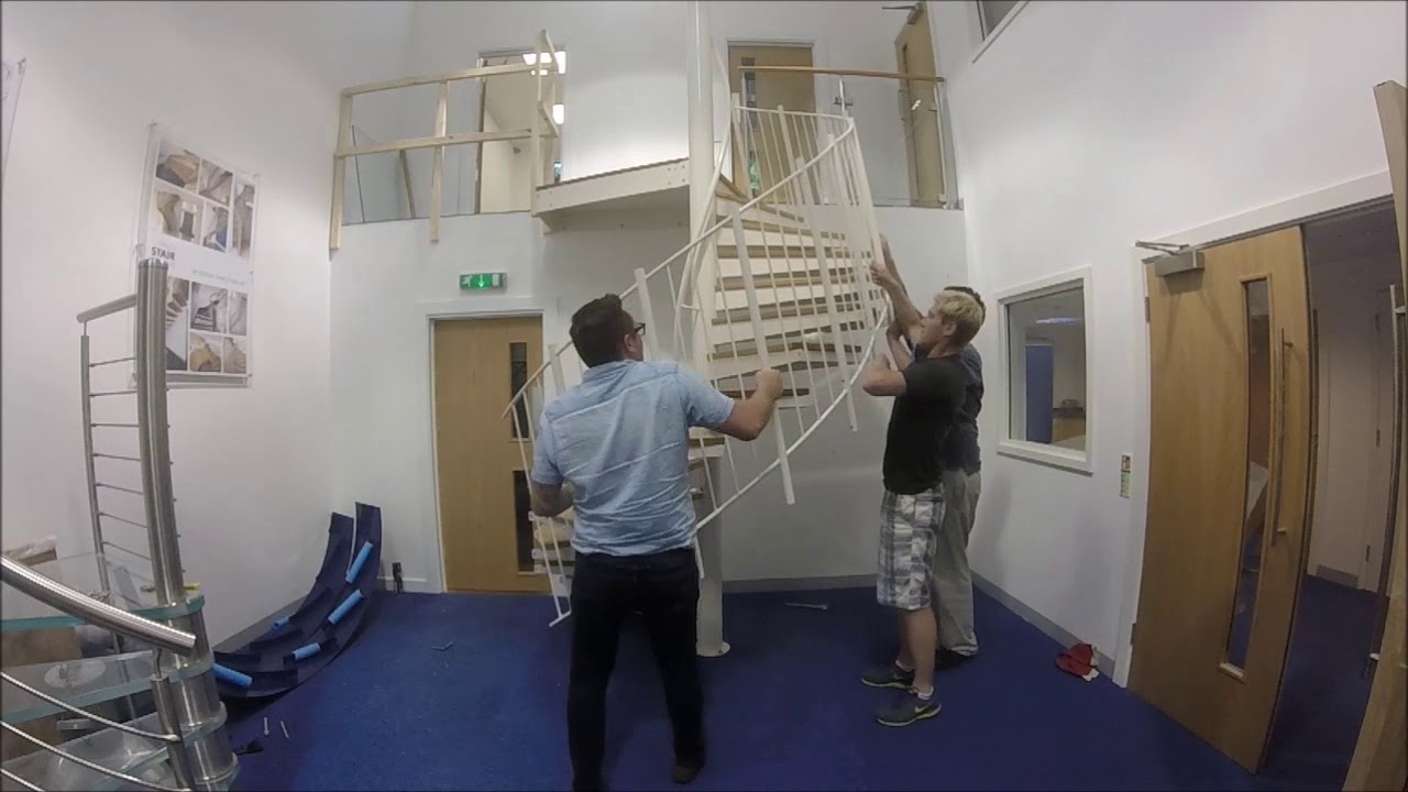 Disassembling Our Old Showroom Spiral Staircase