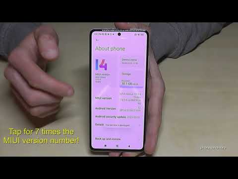 Redmi Note 12: How to enable the Developer Options? for USB Debugging etc.