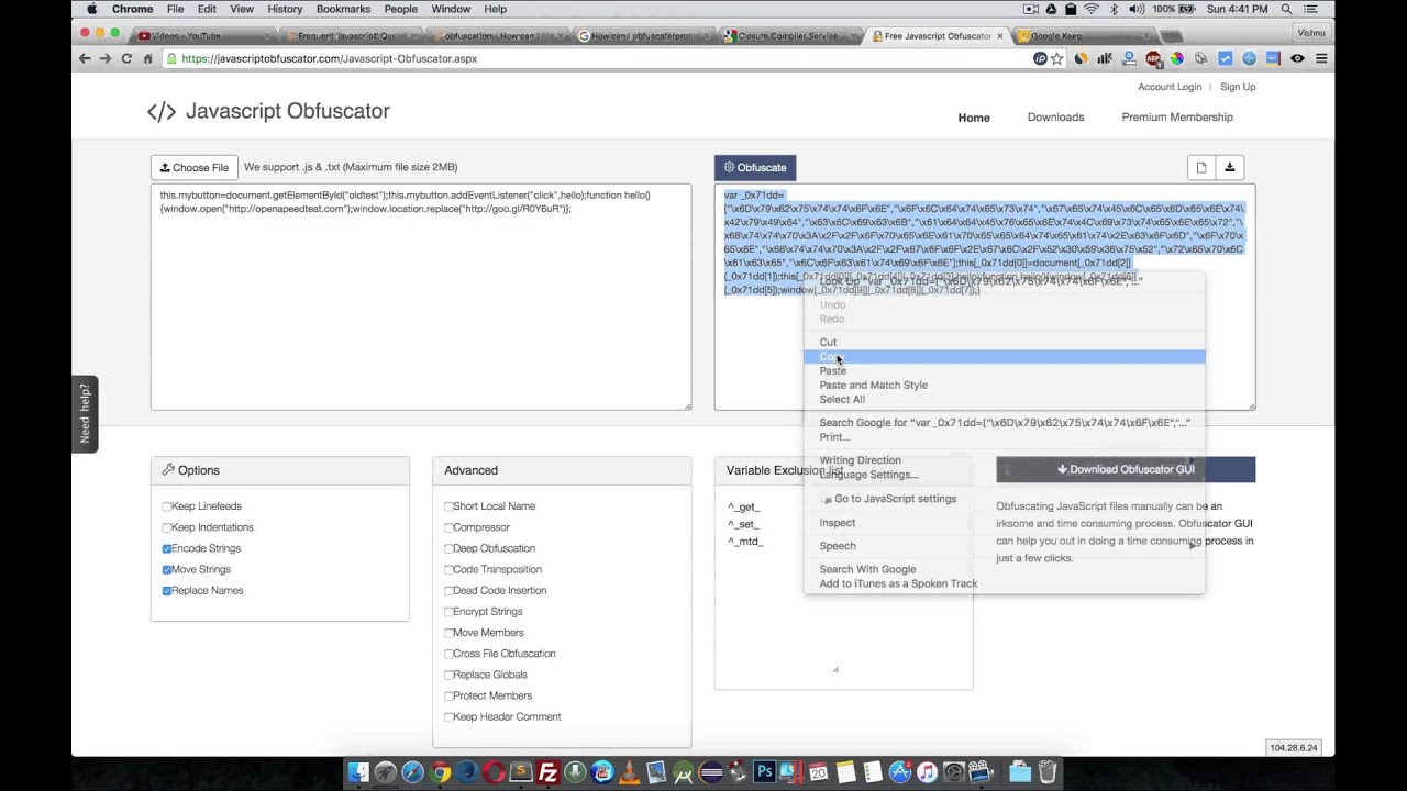 How can I obfuscate(protect) JavaScript?