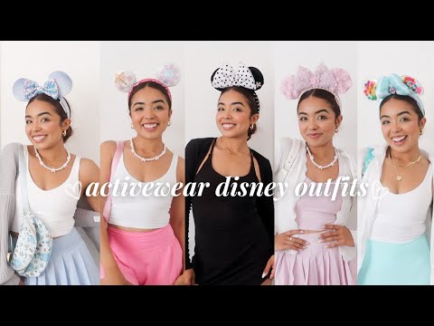 ACTIVEWEAR OUTFITS FOR DISNEY! (comfy outfits for summer)