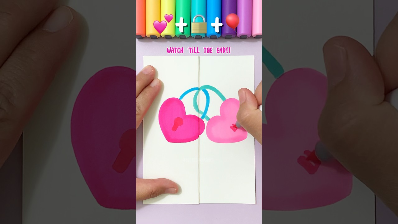 A Surprise for Your BFF! 💕🔒🎈 #emojimix #drawing #bff #friends #bestfriend #diy #fyp #cute #shorts