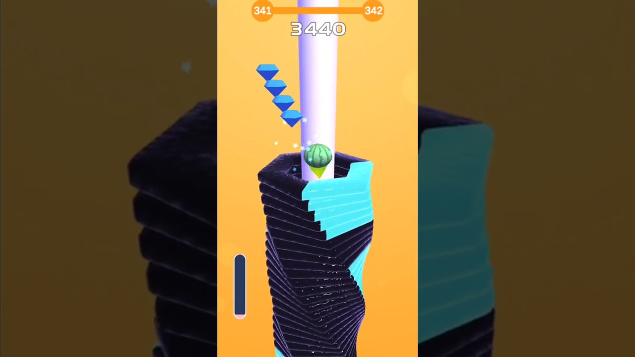 AMAZING STACKBALL CRUSH 3D👨‍❤️‍👨 LV 341-342 #stackball #shorts