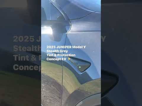2025 Tesla Model Y Juniper STEALTH GREY Tint & Protection #Juniper #Tesla #ModelY #Teslatinting
