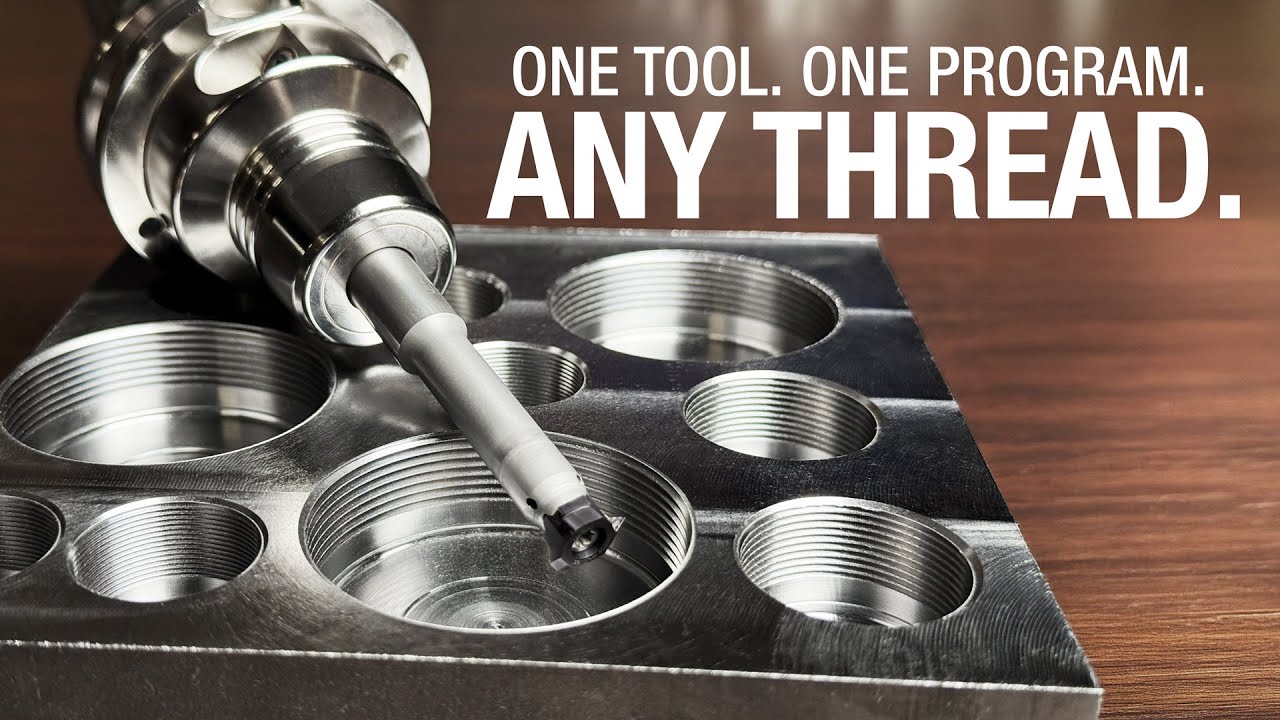The LAST time you will ever have to program a thread! | Thread milling macro