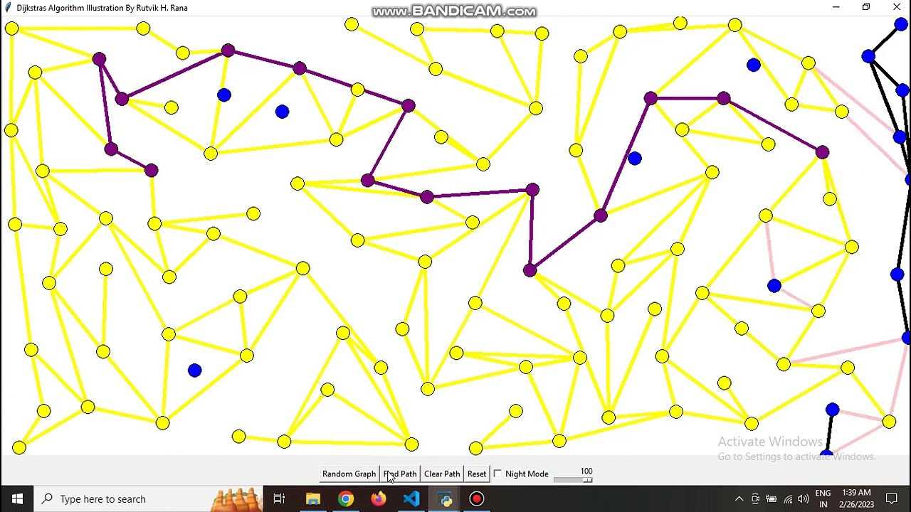 Dijkstra's Algorithm Illustration In Python Tkinter