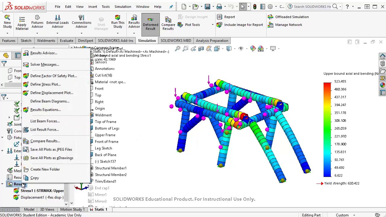 Beams in SolidWorks Simulation