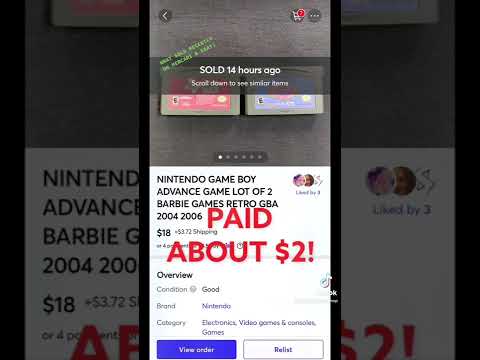 WHAT SOLD RECENTLY ON MERCARI & EBAY! 💰 NINTENDO GAME BOY ADVANCE WII & GBC #fyp #shorts #subscribe