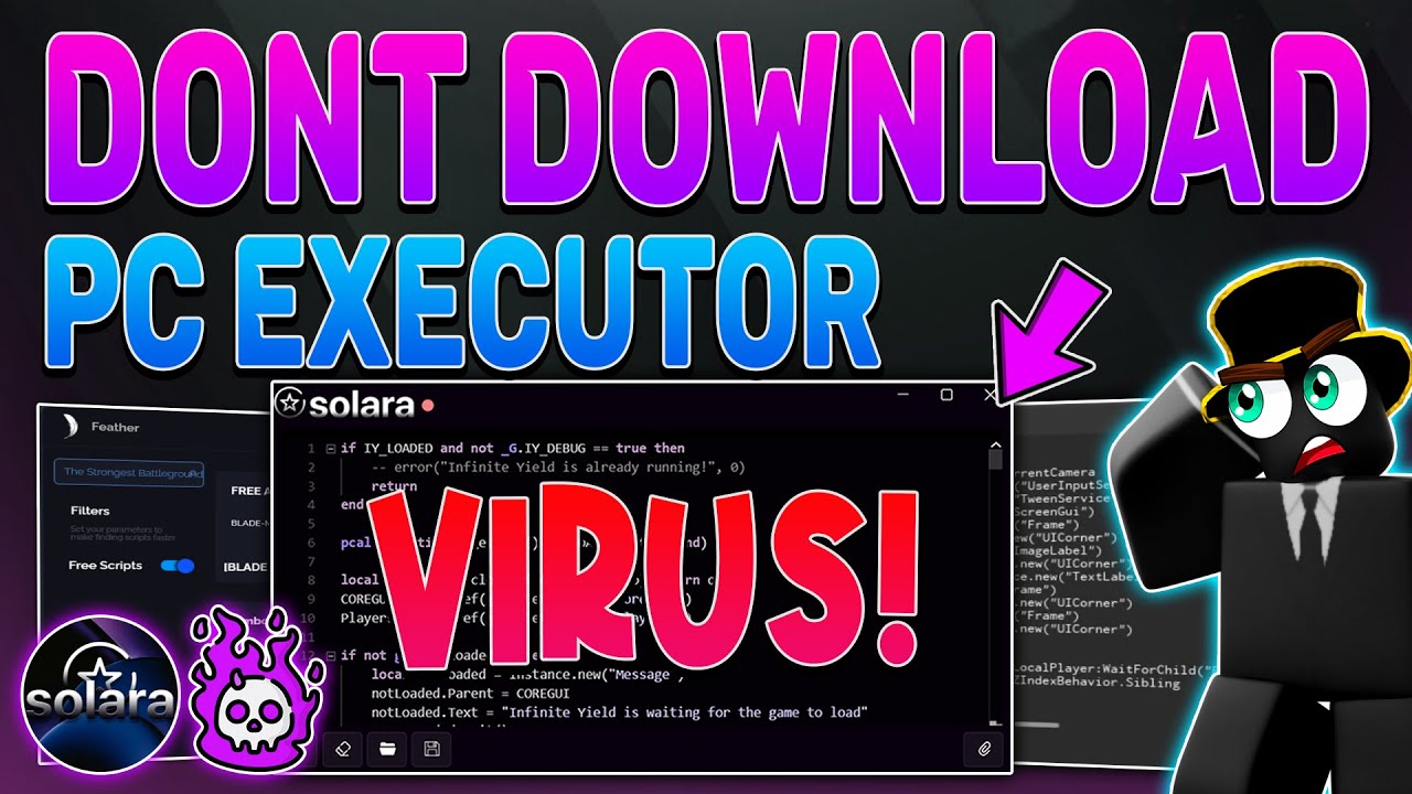 This Roblox Executor HACKS Your Computer... | Unsafe Roblox Executors | Is Solara Executor A Virus?