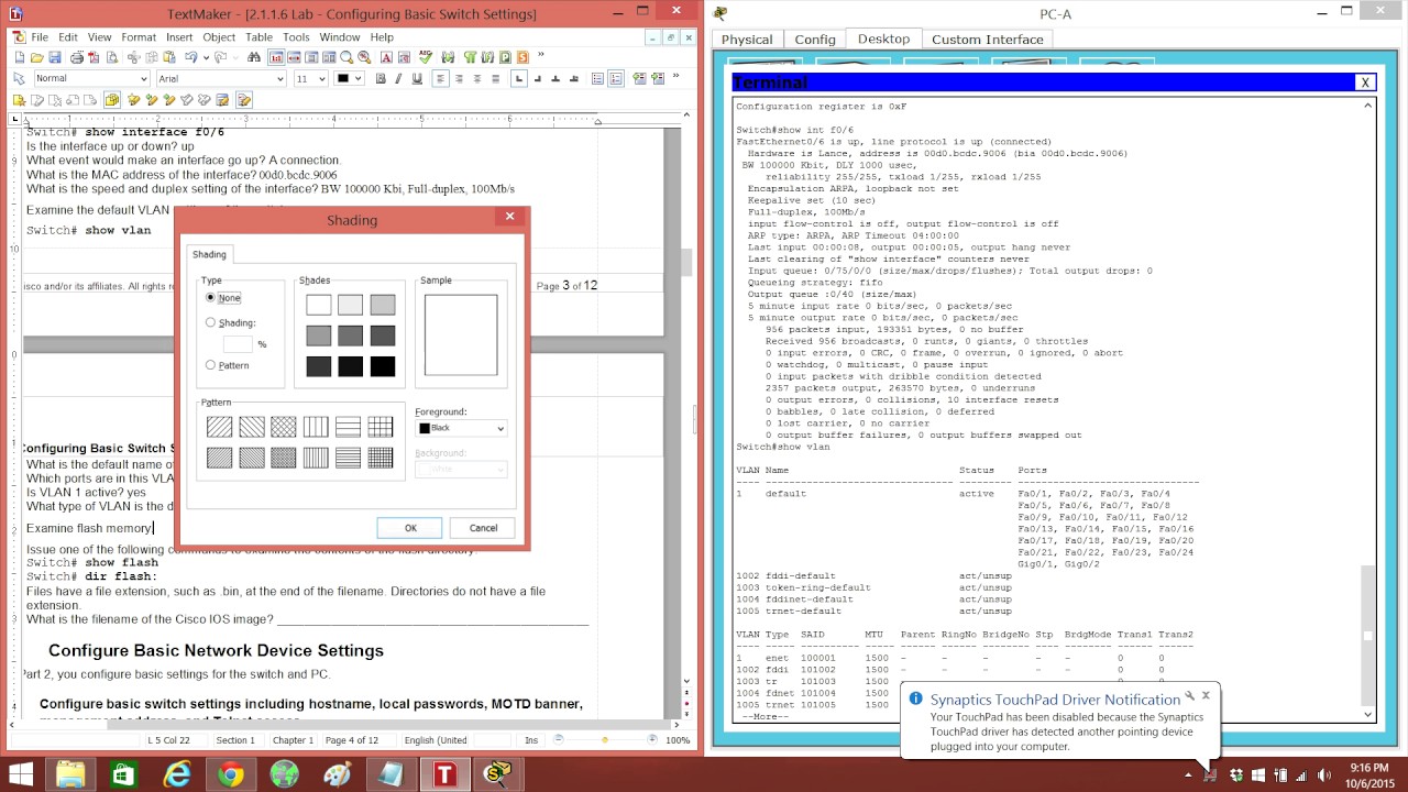 2.1.1.6 Lab - Basic Switch Configuration/Cisco2