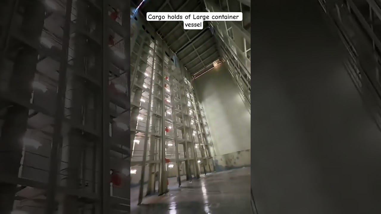Cargo holds of large container vessel #marine #ship #marineservices #cargoship #seaservices