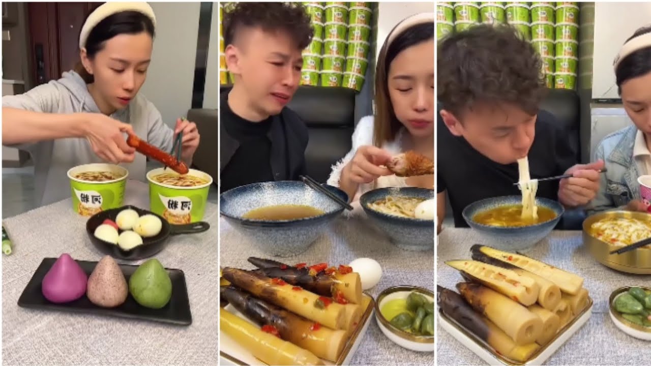 Top Funny Wife and Husband Complete Eating Delicious Food Show Ep - 10