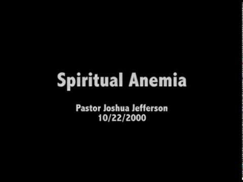 Spiritual Anemia