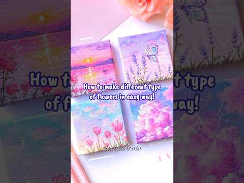 Learn how to make flowers! 💐✨️#shorts #aesthetic #art #flowers #draw #trending #fyp #youtubeshorts