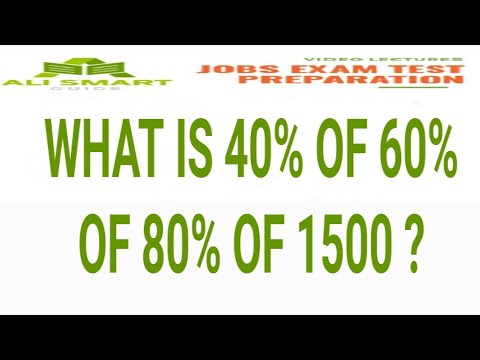 WHAT IS 40% OF 60% OF 80% OF 1500 ?