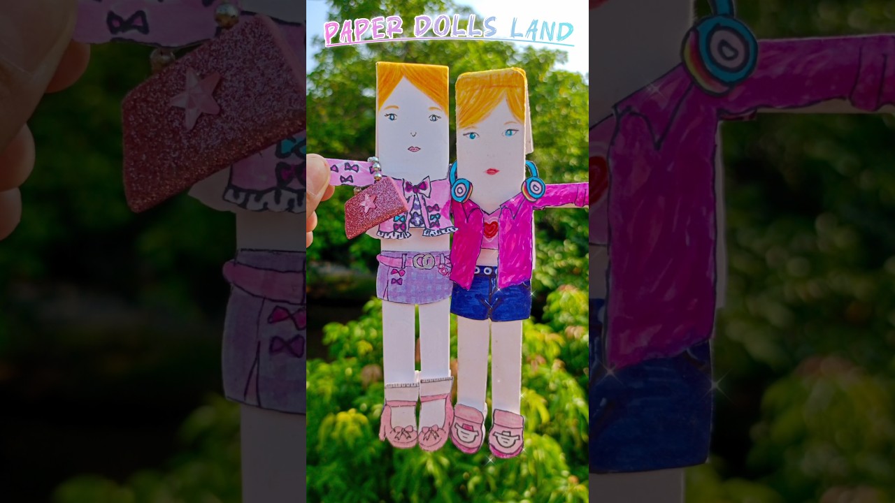 Let’s get PaperDoll's Ready in fashionable Outfits👗👚😍#shorts#paperdoll#barbiedress#fashiondoll#dress
