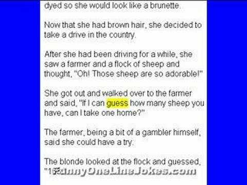Blonde Jokes -EXTREMELY FUNNY JOKES!! LOL?! (Collection #1)