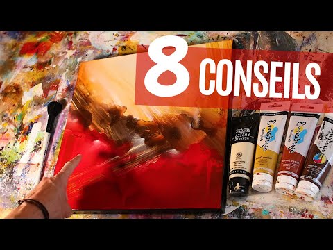 8 Conseils peinture abstraite / Acrylique [TUTO]