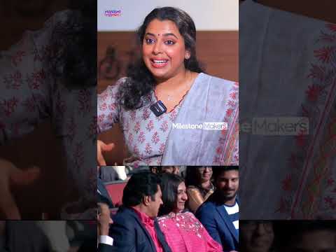 Mammookka Wife On Stage | Dulquer Salman Family | Angry | Jewel Mary | Milestone Makers | #shorts