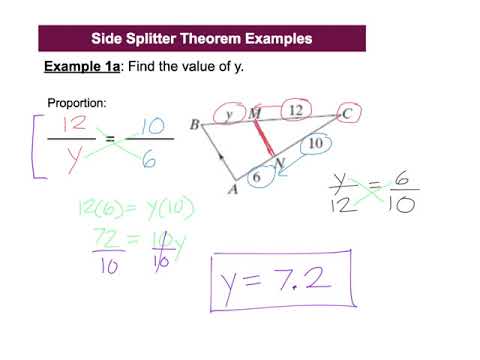6.5 Side Splitter Theorem Examples