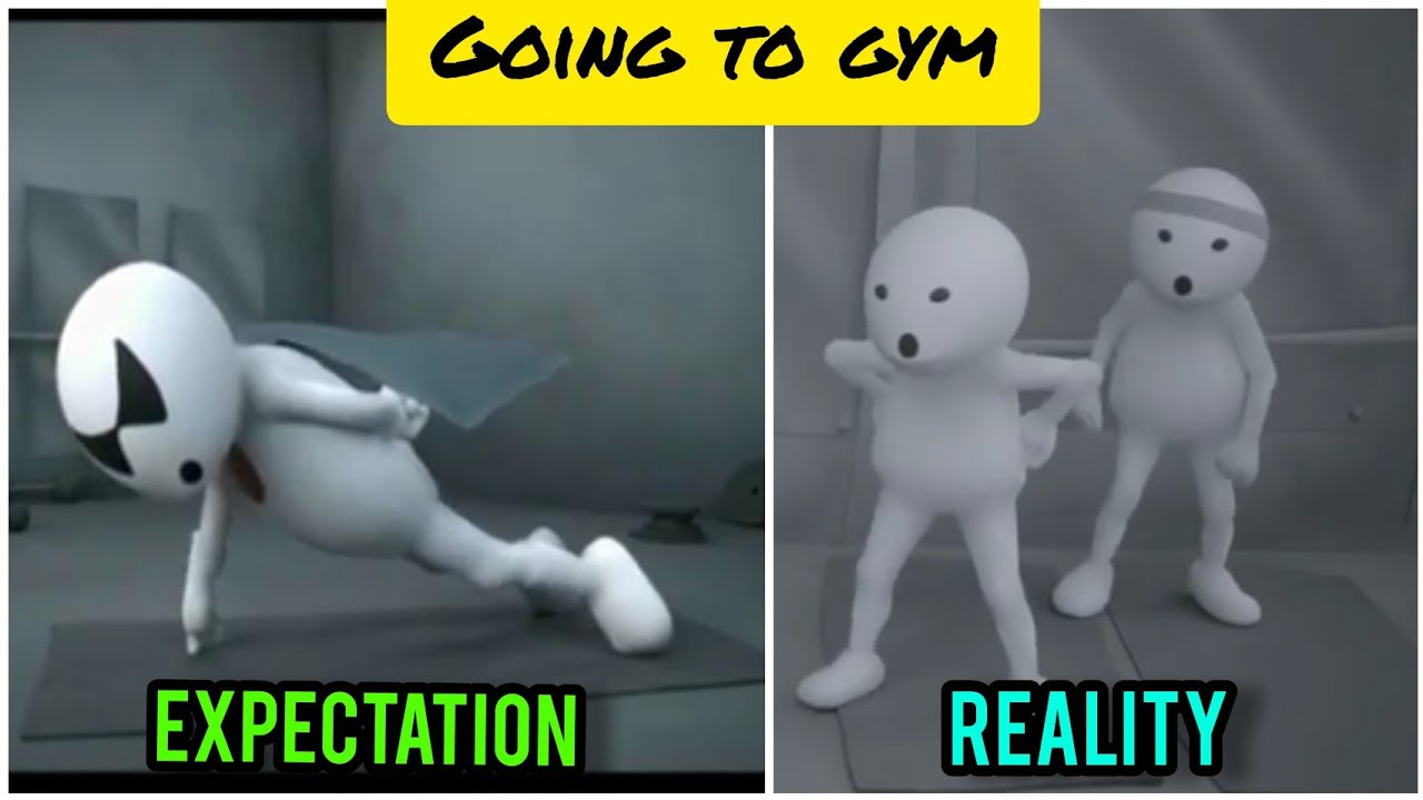 Going To Gym Expectation Vs Reality #Shorts