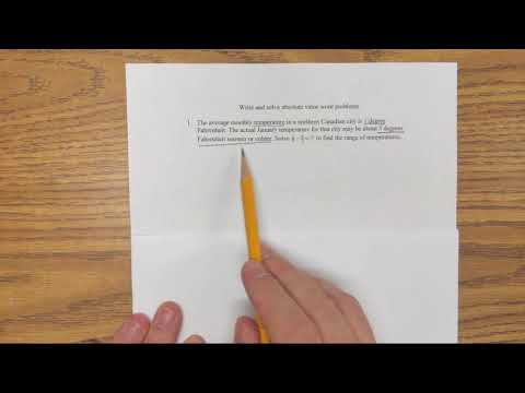 Absolute Value Word Problems