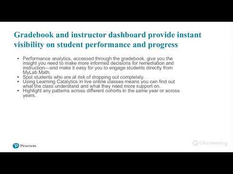 #InItTogether MyLab Math webinar recording 31.03.20