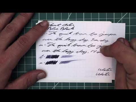 Robert Oster Blue-Black Fountain Pen Ink #fountainpenink #fountainpens