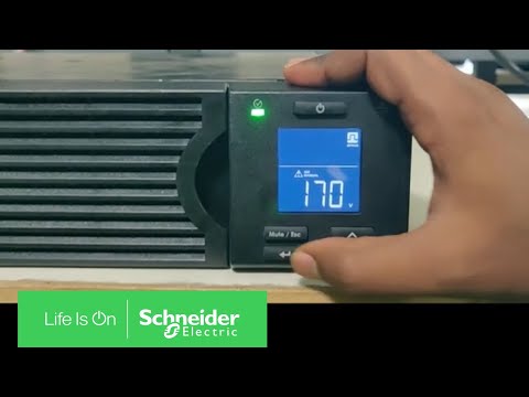 How to Set Lower Bypass Voltage Limit in SRC2KUXI Through the Display | Schneider Electric Support